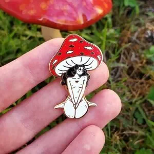 Love Bling USA | Jewelry | Red Mushroom Girls Enamel Pins 36 | Poshmark